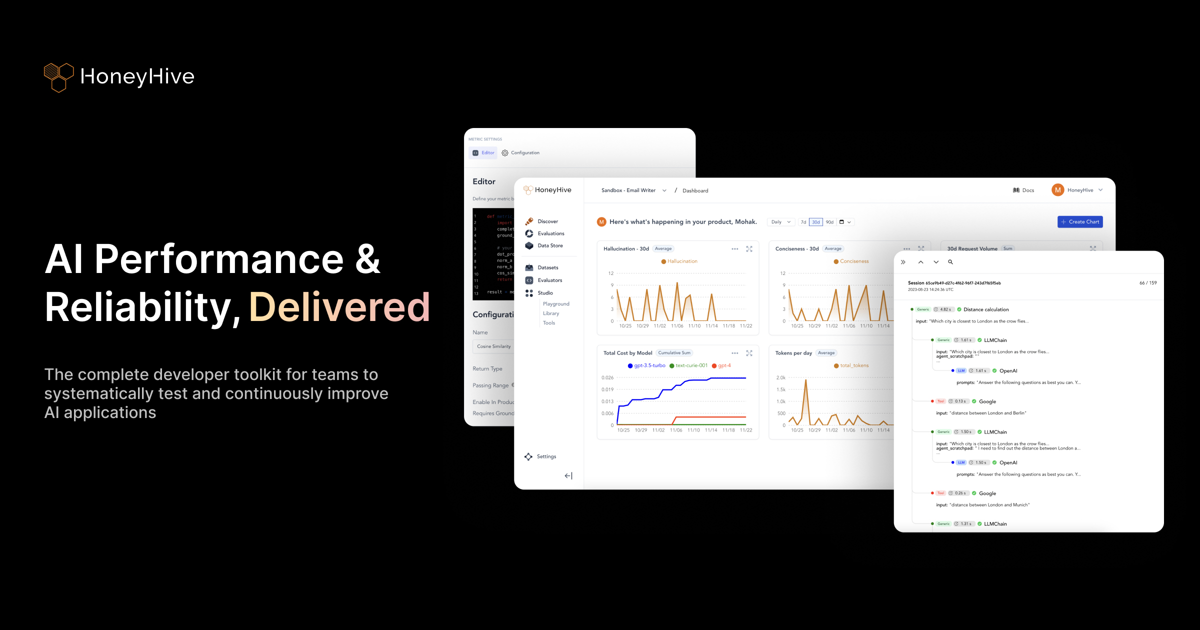 HoneyHive - Evaluation and Observability for AI applications